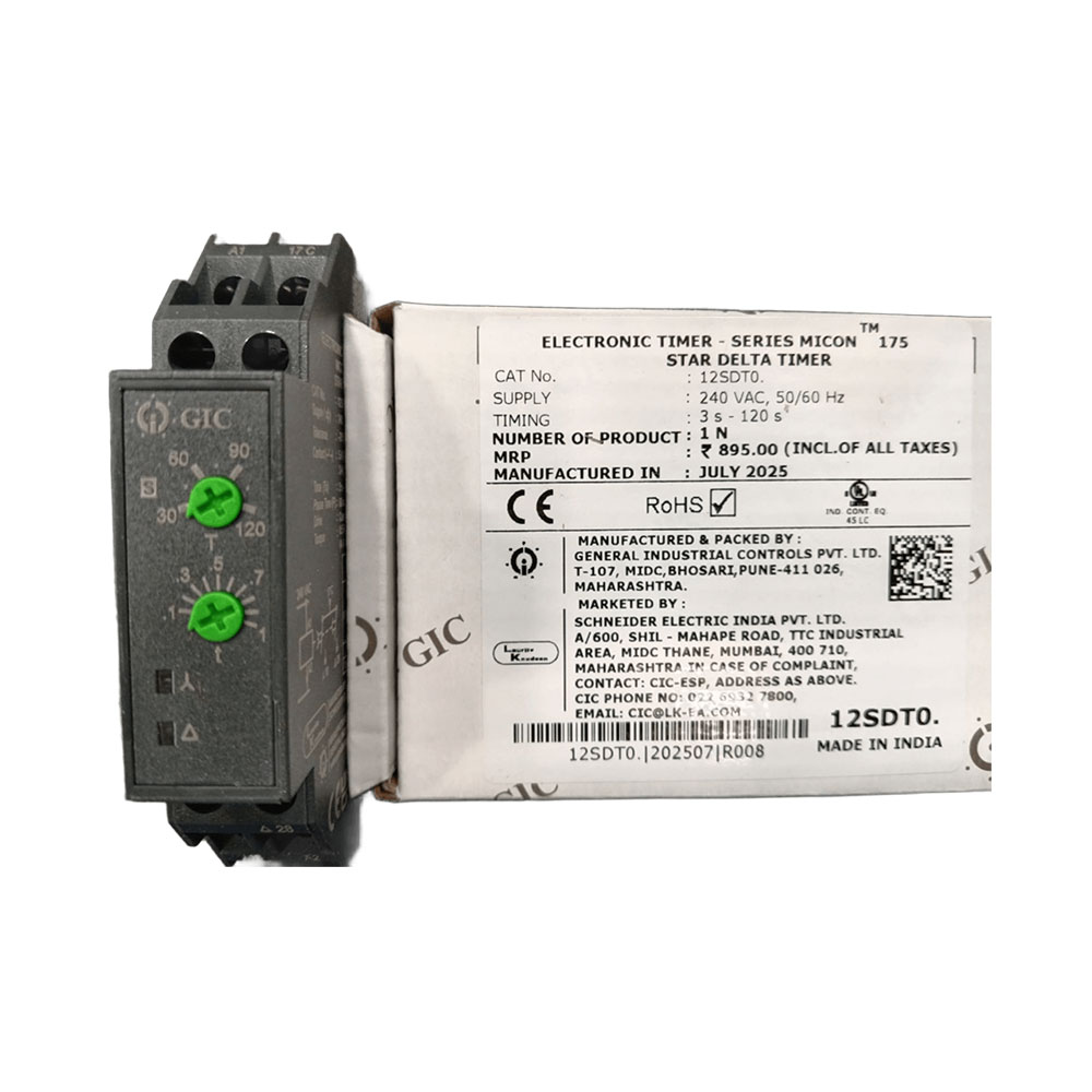 GIC Electronic Timer - Micon 175 Star Delta Timer - 12SDT0 - Aarcee ...
