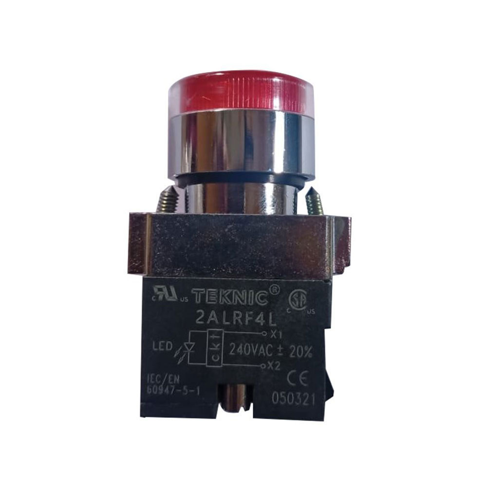 Teknic Illuminated Flush Push Button Red 2ALRF4L 240VAC - Aarcee Mittal ...